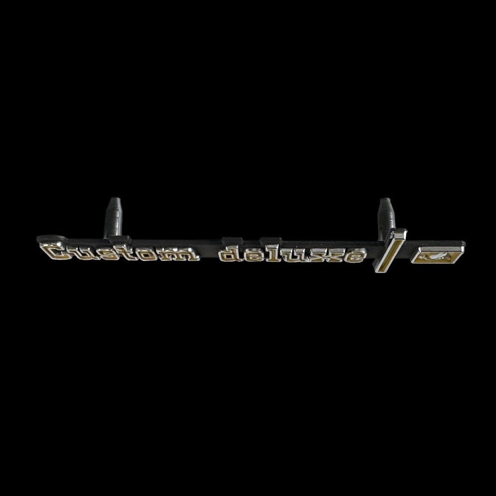 1973-74 Square Body Chevy Truck CUSTOM DELUXE Dash Emblem
