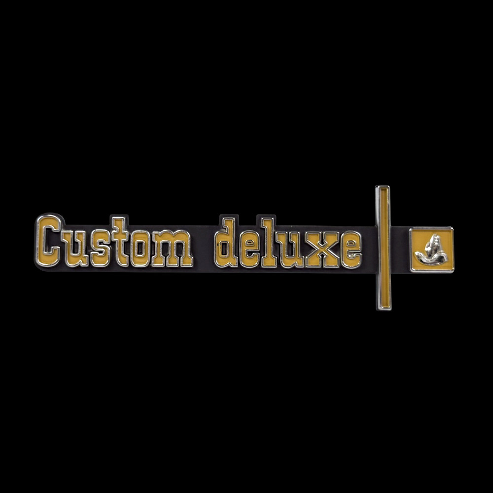 1973-74 Square Body Chevy Truck CUSTOM DELUXE Dash Emblem