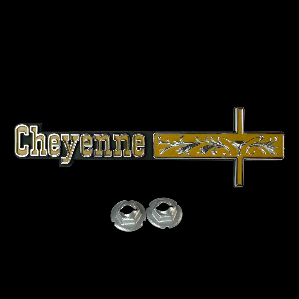 1973-74 Square Body Chevy Truck CHEYENNE Dash Emblem