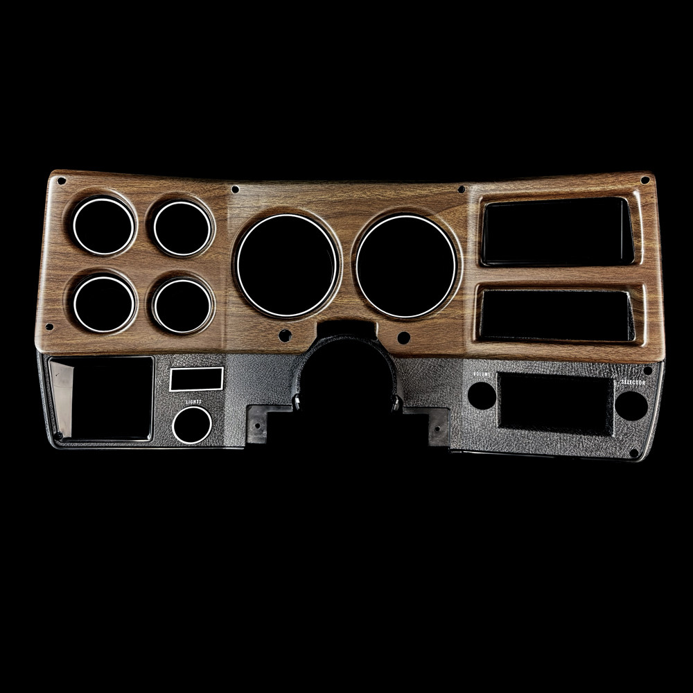 1975-77 Square Body Chevy & GMC Truck Woodgrain Dash Instrument Bezel ...