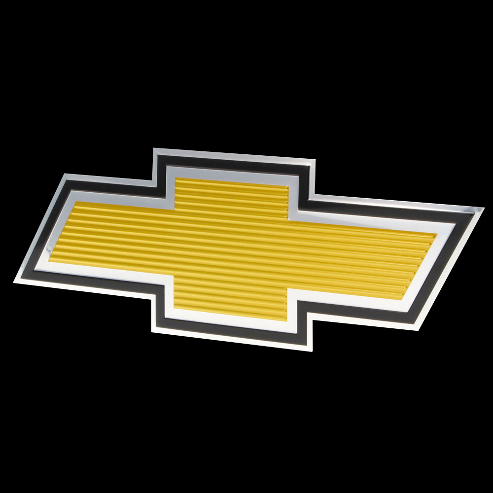 1975-79 Square Body Chevy Truck Foil Decal Style Gold Bowtie Emblem For ...