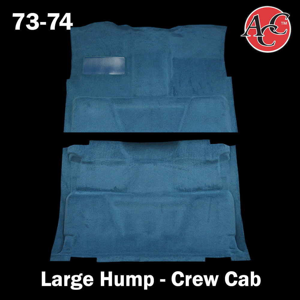 1973-74 Square Body Chevy & GMC Truck Carpet Crew Cab Truck w/ Large Hump