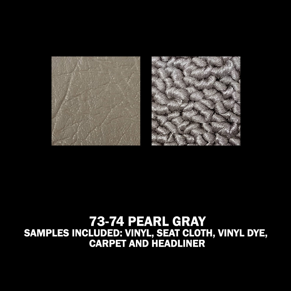 1973-74 Chevy & GMC Square Body Truck Interior Color Sample Kit, Pearl Gray