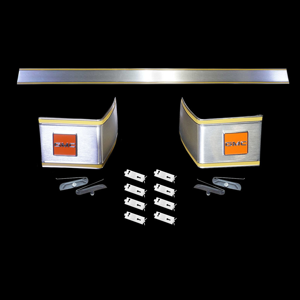 1973-80 Square Body GMC Truck Back Cab Molding Kit, with GMC Emblems ...