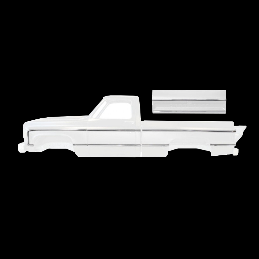 1973-80 Square Body Fleetside Body Side Molding Set Restoration Quality ...