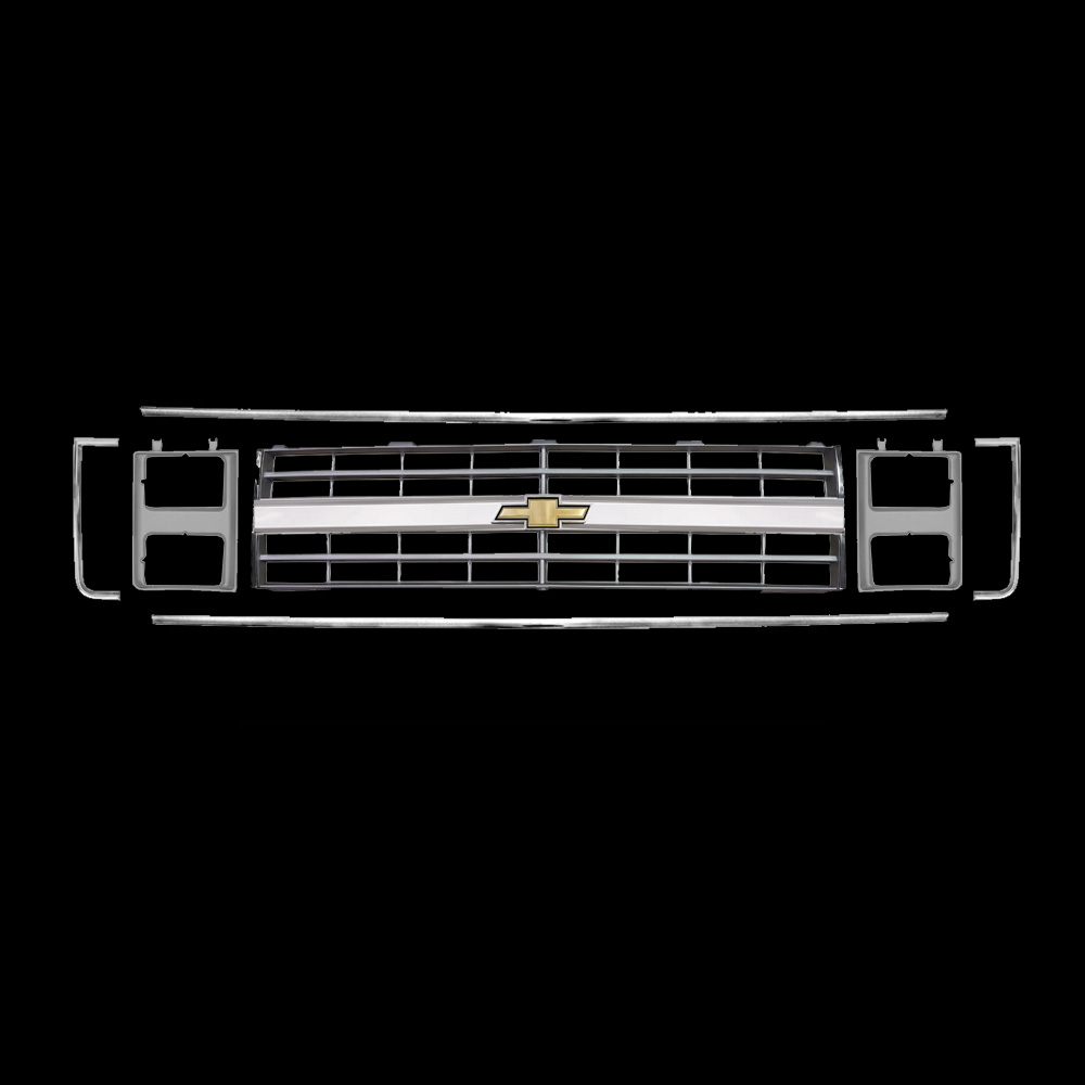 1985-87 Square Body Chevy Truck Grille Kit, Dual Headlights ...