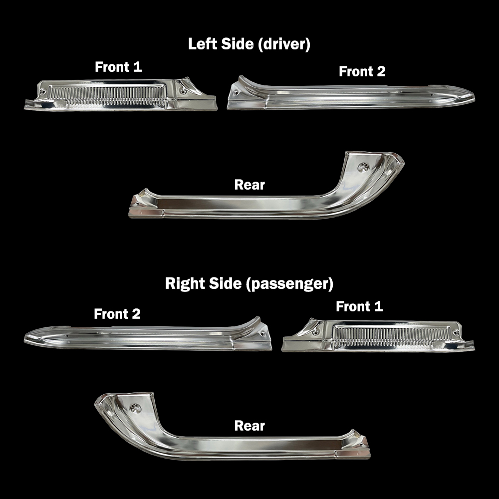 1977-89 Square Body Chevy & GMC Truck Aluminum Door Sill Plates, Crew ...