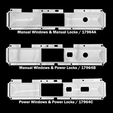 1977-80 Square Body Chevy & GMC Truck Door Panel Center Aluminum Trim ...