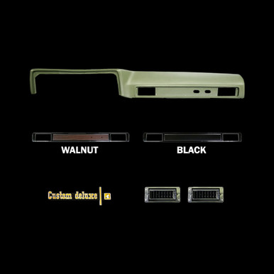 1973-74 Square Body Chevy Truck Custom Deluxe Vinyl Dash Pad Kit with AC