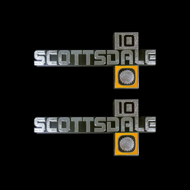 1981-88 Square Body Chevy Scottsdale Fender Emblem 10 - usa1industries.com