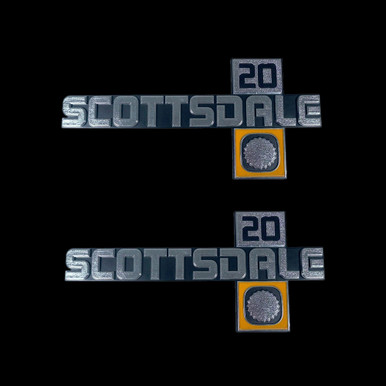 1981-88 Square Body Chevy Scottsdale Fender Emblem 20