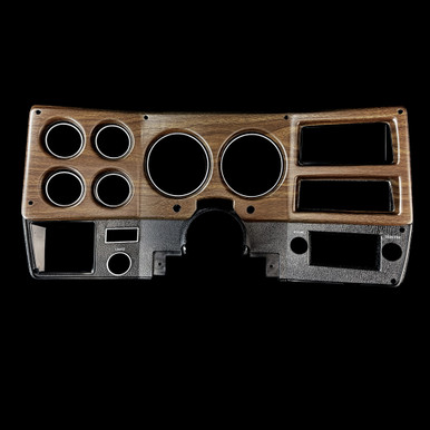 1975-77 Square Body Chevy & GMC Truck Woodgrain Dash Instrument Bezel ...