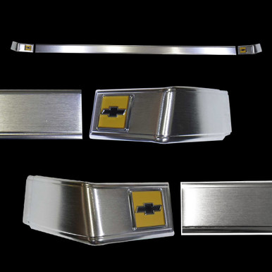 1981-87 Square Body Chevy Truck Back Cab Molding Kit, with Bowtie Emblems