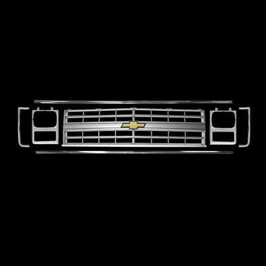 1985-87 Square Body Chevy Truck Grille Kit, Single Headlights ...