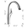 Blanco 442037 Kitchen Faucet With Pull-Down Spray 1.5 gpm in Stainless ...