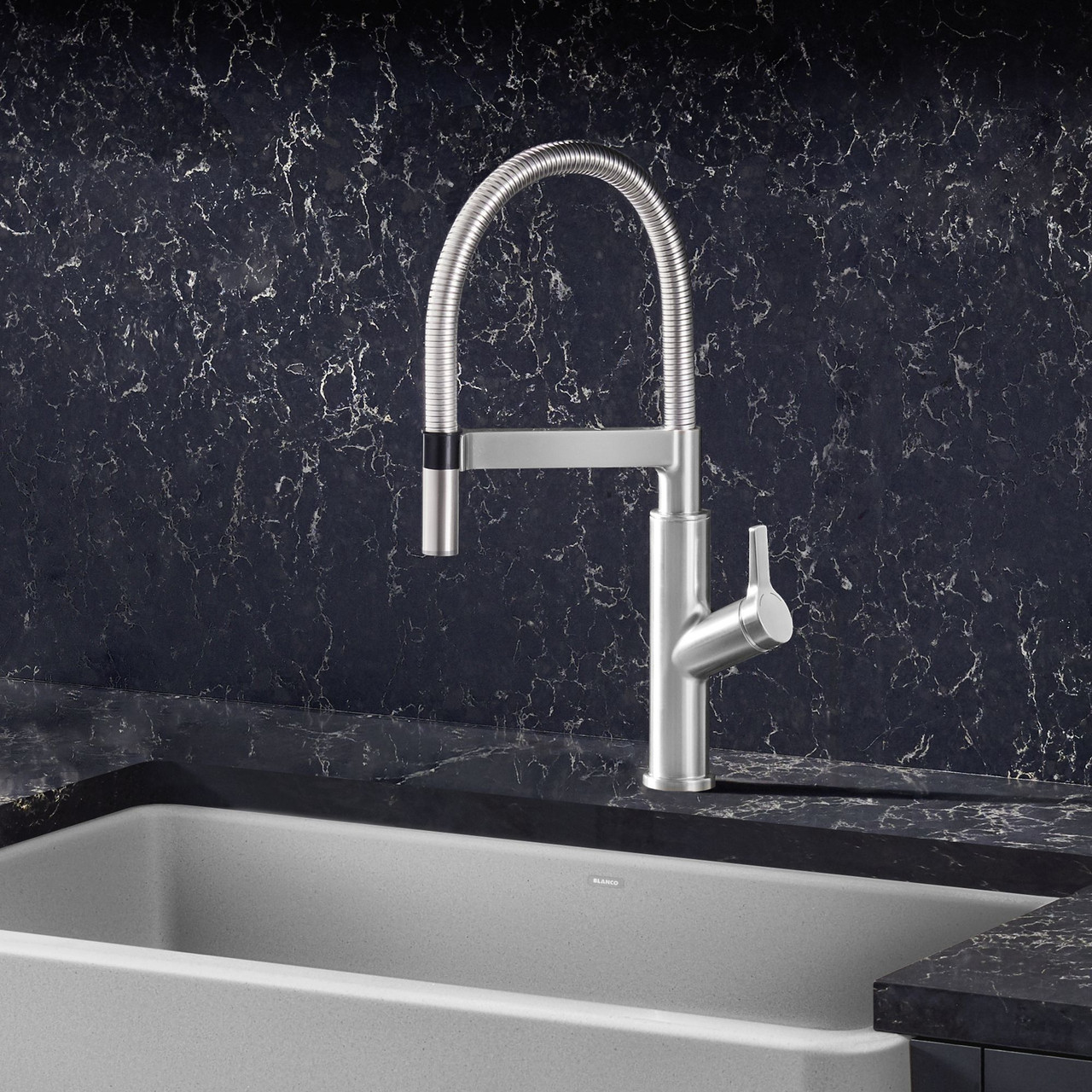 Blanco Solenta 1.5 GPM Semi-Pro Kitchen Faucet in Stainless 401991 ...