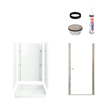 Sterling Accord Vikrell 36-In X 77-In Alcove Shower Base And Wall Kit ...