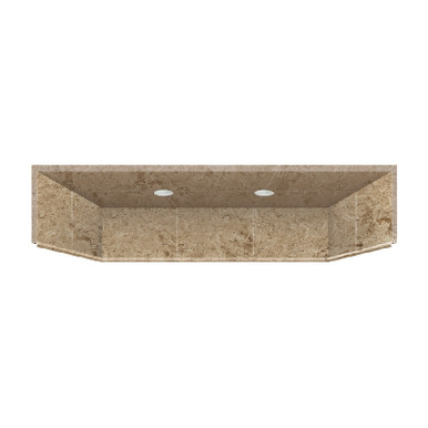 Transolid Solid Surface 48-in x 12.75-in Shower Dome in Sand Mountain ...