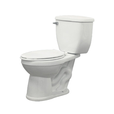 Transolid Avalon ADA 2-Piece 1.6 GPF Round Toilet in White TBT-1465-01 ...
