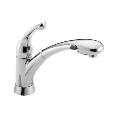 Delta Signature Single-Handle Pull-Out Kitchen Faucet in Chrome 470-DST ...
