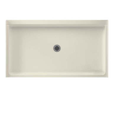 Swan Veritek 60-in x 34-in Shower Base with Center Drain in Bone R-3460 ...