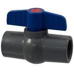 Nibco S45CE-V 11/4 SOC PVC BALL VALVE, Ball Valve - Socket, Compact ...
