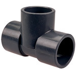 Nibco 4511R 2X2X3/4 SOC TEE PVC 80, Socket Tee/Reducing Socket Tee S x ...