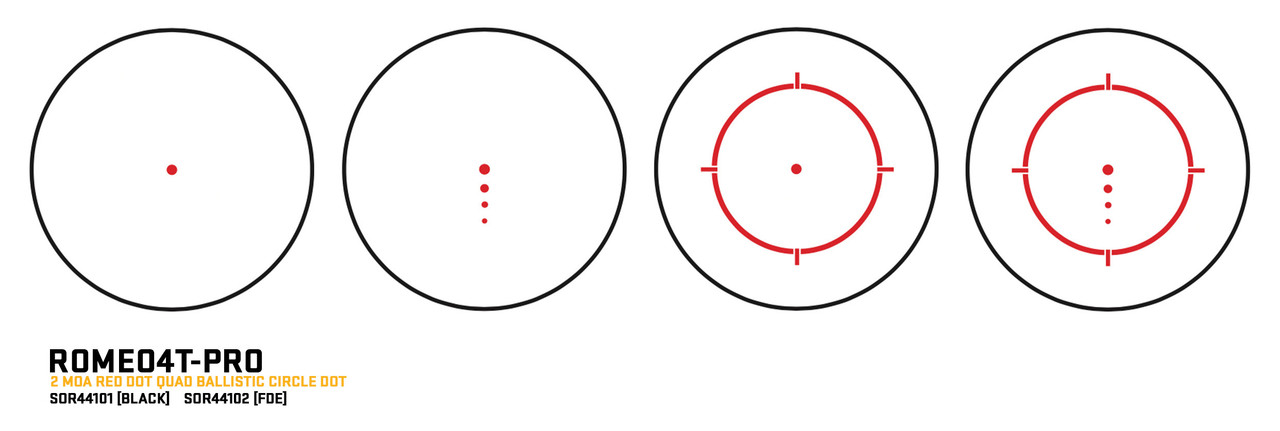 Sig Sauer Romeo4T-Pro | 1x20mm | FDE | Quad Reticle | Red Dot