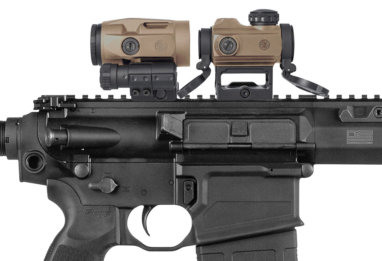 Sig Sauer RomeoMSR & Juliet3 Micro | 2 MOA Dot | 3X Magnifier | FDE
