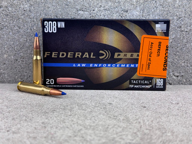 Federal Tactical TRU | 308 Win | 168gr | Tactical Tip MatchKing TMK