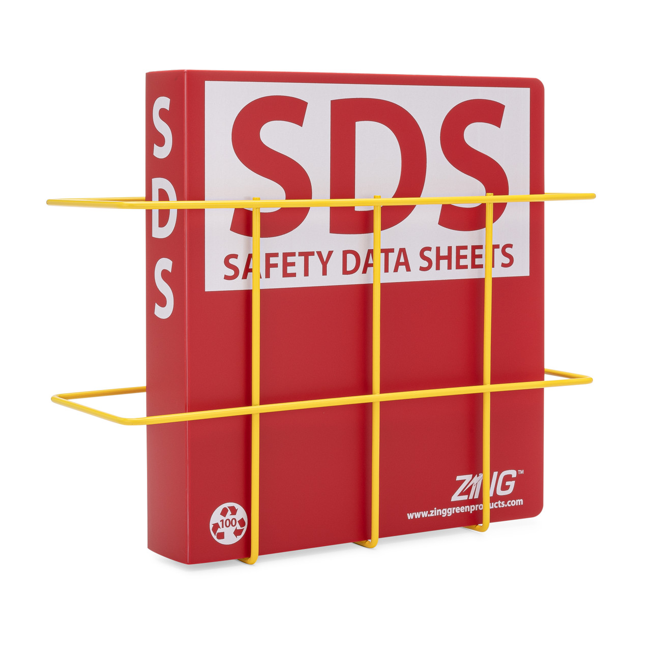 SDS Binder Holder, Wire Wall Rack - GHS/HazCom | Zing