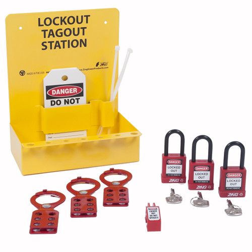 Mini Lockout Station, Aluminum | Zing Green Products