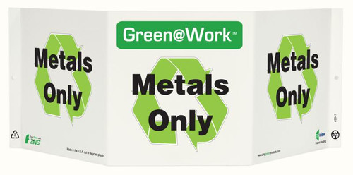 Metal Only Recycling Sign- Triview Projecting Signs | Zing