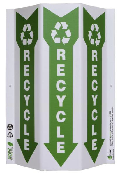 Recycle Sign, Triview, Projects 5" | Zing Green Products