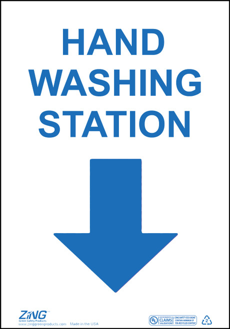 Hand Washing Station Sign | Zing Safety