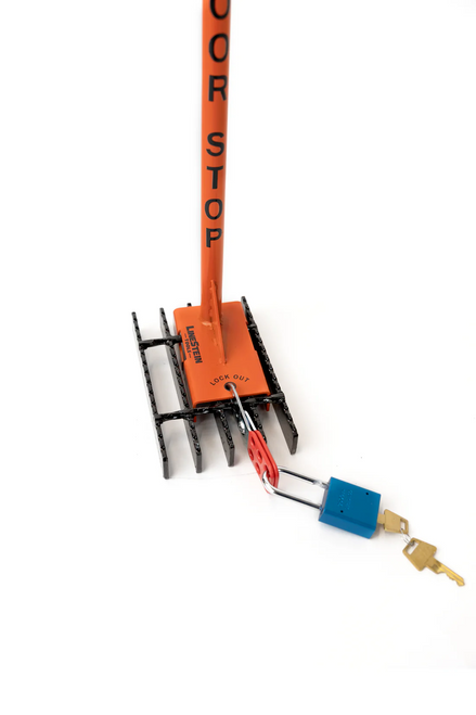 Door Stop Lockout for Steel Bar Grating / Mezzanines - 7840 - ZING ...