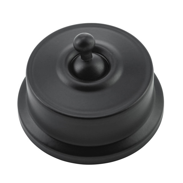 Tradco Federation Toggle Light Switch | 62mm | Matte Black