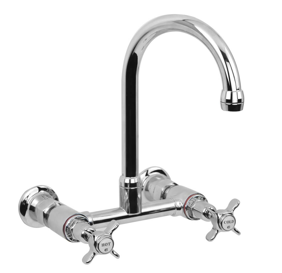 CB Ideal Heritage Wall Mounted Exposed Straight Breech Basin Tap ...