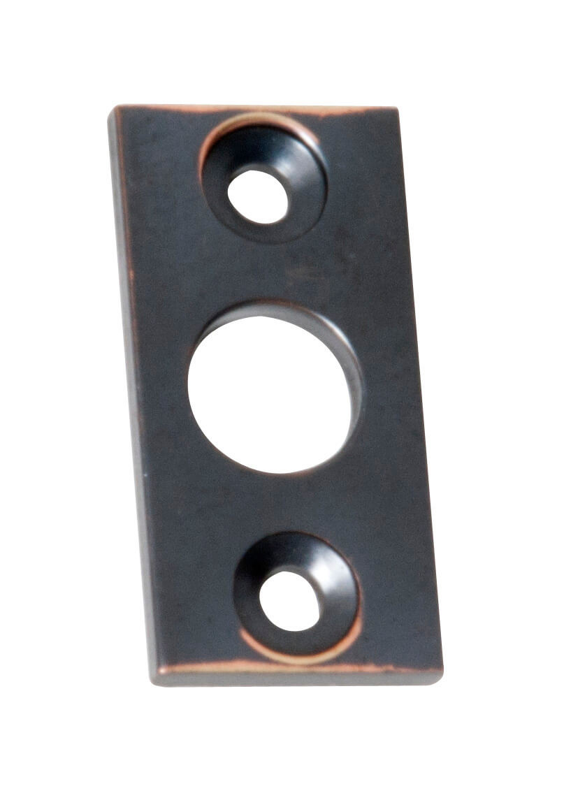 Tradco Flat Plate Bolt Keeper | 9mm Bolt | Antique Copper