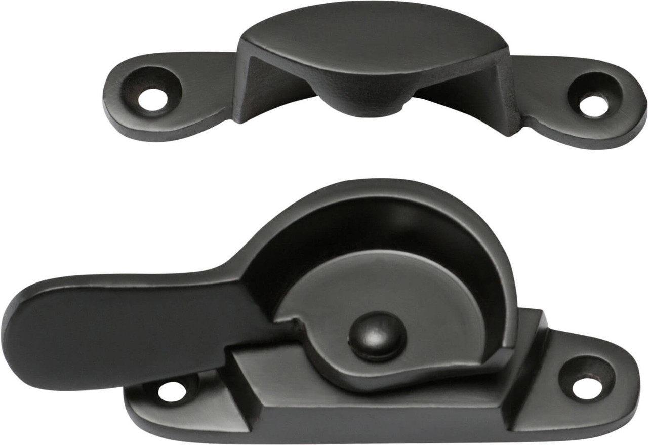 Tradco Narrow Sash Window Fastener | 65 x 15mm | Matte Black