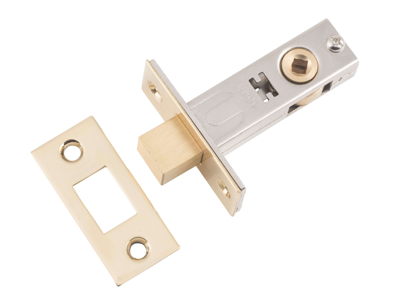 Tradco Premium Privacy Latch | 45mm Backset | Polished Brass