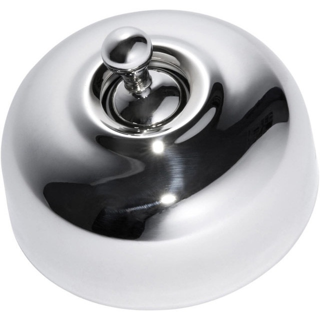Tradco Traditional Toggle Light Switch | 50mm | Chrome
