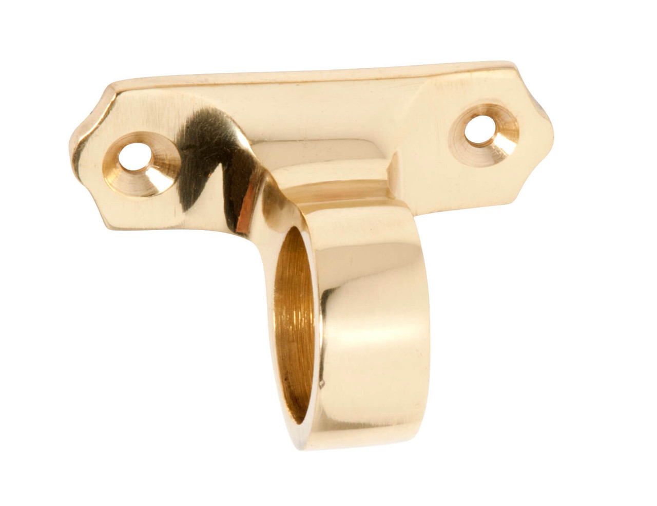 Tradco Offset Ring Sash Window Lift | 32 x 49 x 36mm | Polished Brass
