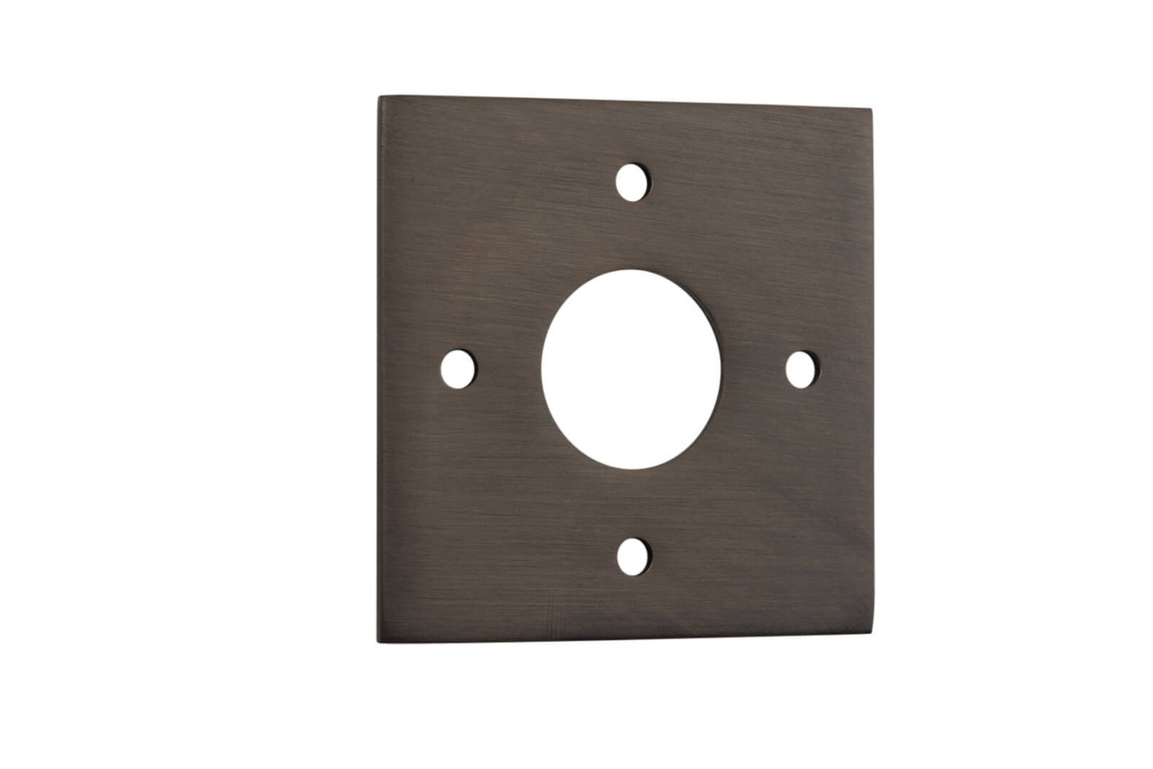 Signature Brass 60mm Square Adaptor Plates to suit Doors with 54mm Hole ...