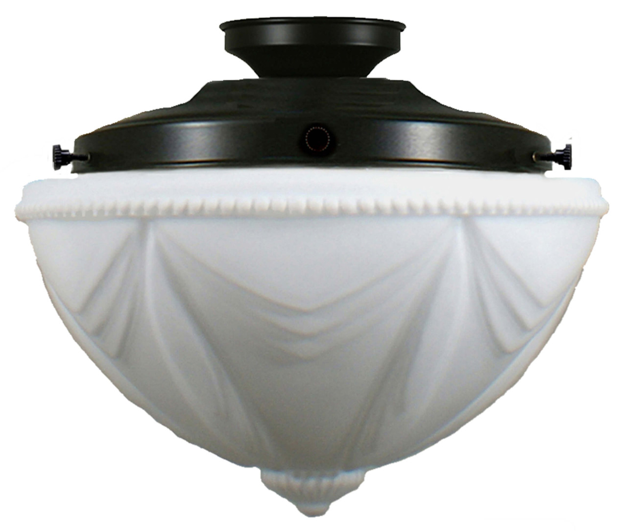 Lode Lighting DIY Batten Fix Light | 14" Empire Glass | 250 x 360mm ...