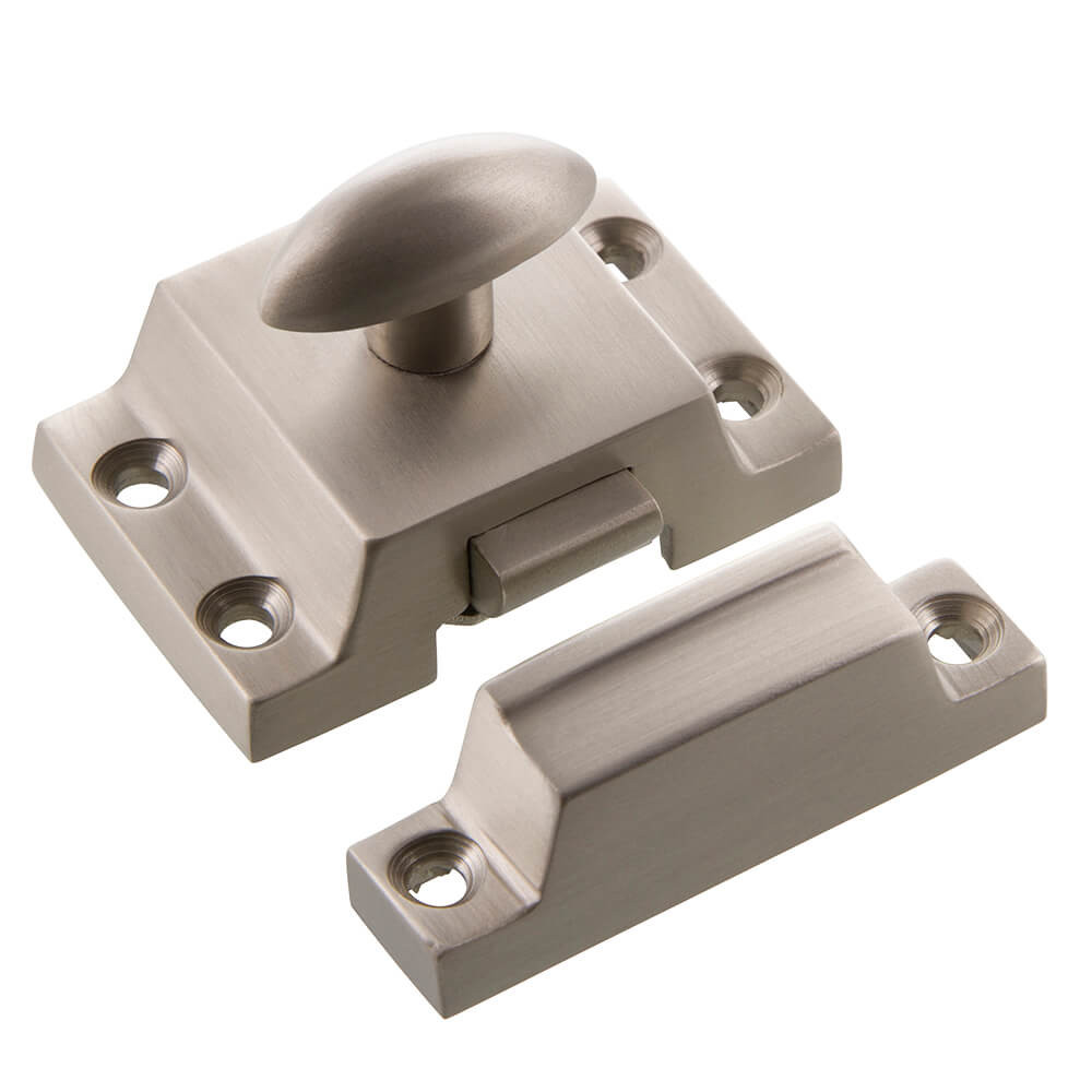 Nostalgic Cabinet Latch | 54 x 49mm | Satin Nickel