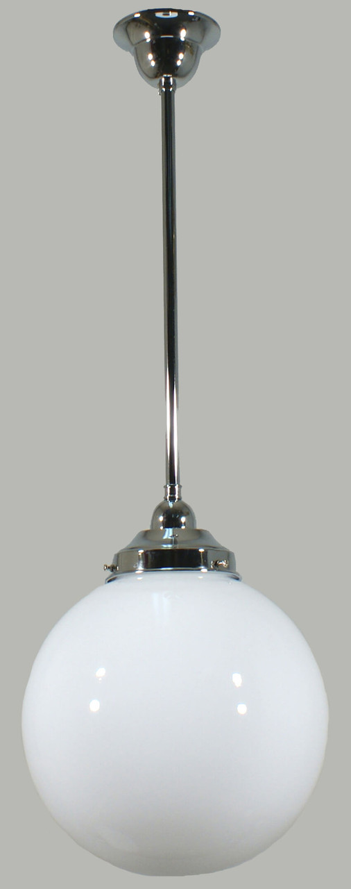 Lode Lighting Rod Pendant Light | Sphere Glass | 250mm | Chrome
