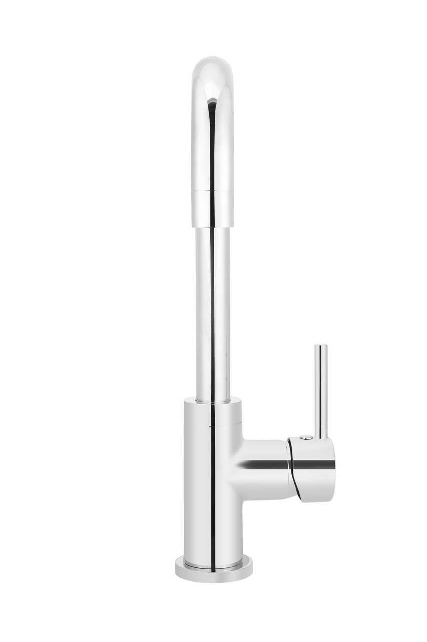 Meir Round Kitchen Mixer Tap | Swivel Spout | Chrome