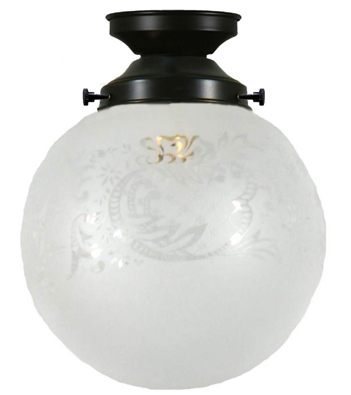 Lode Lighting DIY Batten Fix Light | 6" Sheffield French Etched Glass ...