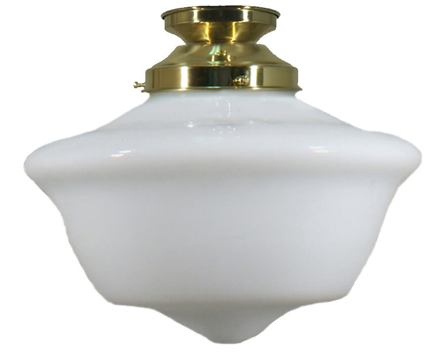 Lode Lighting DIY Batten Fix Light | 12" Victorian Schoolhouse Glass ...